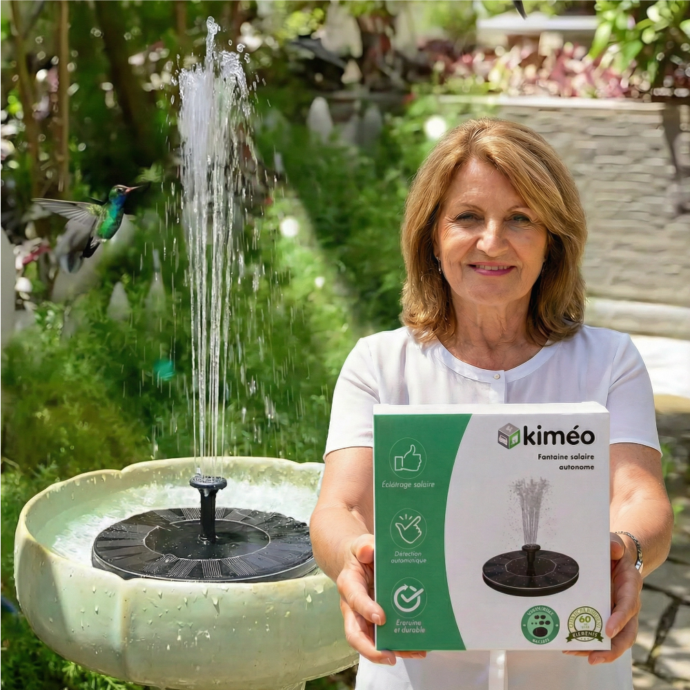 AquaSun™ | Fontaine Solaire Autonome | Embellit et Dynamise Votre Jard ...
